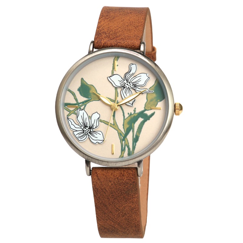 vintage women vertical flower watch dial – Kastar Timepieces